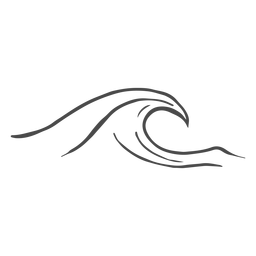 Diseño PNG Y SVG De Dibujado A Mano Ola De Mar Para Camisetas Diseño PNG Y SVG De Dibujado A Mano Ola De Mar Para Camisetas