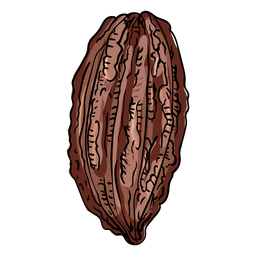 Cocoa Pod Illustration PNG & SVG Design For T-Shirts