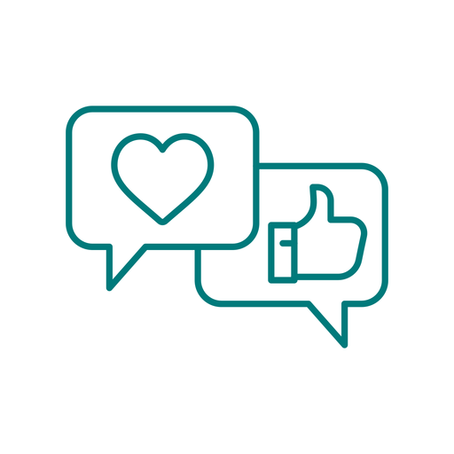 Likes and reactions stroke icon - Transparent PNG & SVG vector file