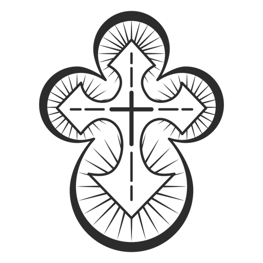 Christian cross element - Transparent PNG & SVG vector file
