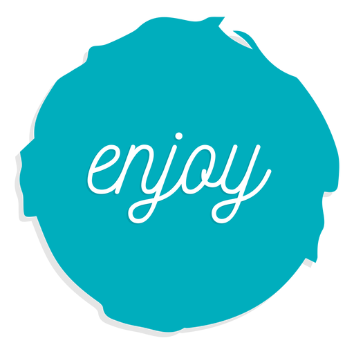 Enjoy circle sign - Transparent PNG & SVG vector file