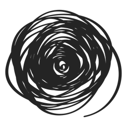 Thin circle scribble - Transparent PNG & SVG vector file