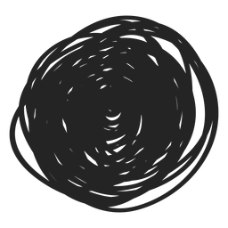 Vetor PNG E SVG Transparente De Elemento De Rabisco De Círculo Preenchido