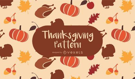 Thanksgiving Seamless Pattern Vector Download