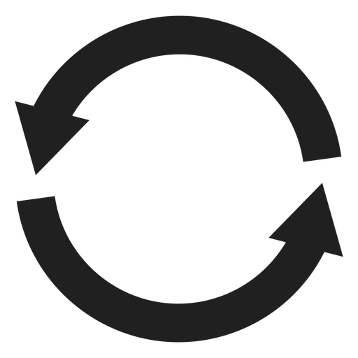 Círculo de duas setas grossas - Baixar PNG/SVG Transparente