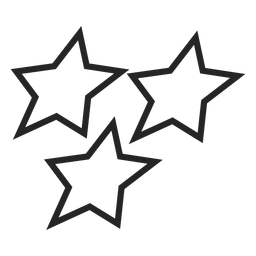Simple Stars Icon PNG & SVG Design For T-Shirts