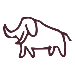 Egyptian Traditional Elephant Symbol PNG & SVG Design For T-Shirts