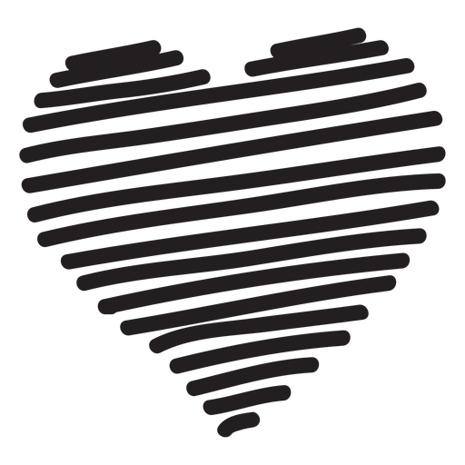 Silueta de corazón de línea - Descargar PNG/SVG transparente