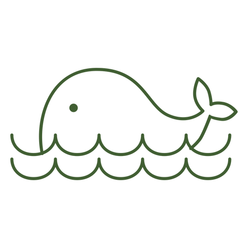 Icono de ballena simple - Descargar PNG/SVG transparente