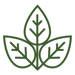 Three Leaves Icon PNG & SVG Design For T-Shirts