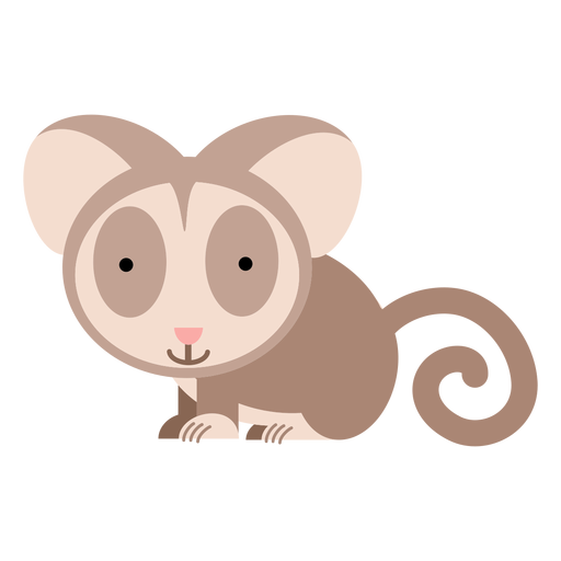 Ilustração Bush baby galago - Baixar PNG/SVG Transparente