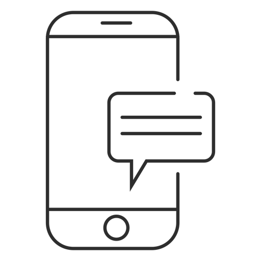 Mobile messaging icon - Transparent PNG & SVG vector file
