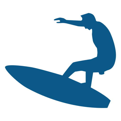 Surfer on board silhouette - Transparent PNG & SVG vector file