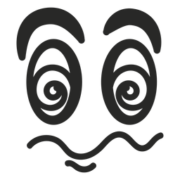 Dizzy Emoticon Face PNG & SVG Design For T-Shirts