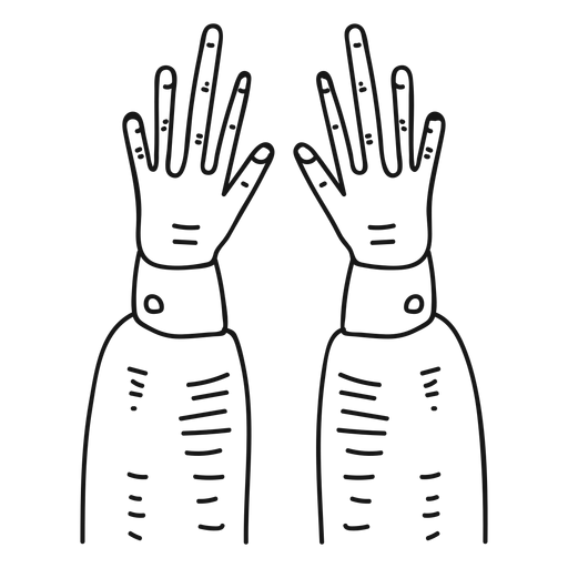 Hands hand drawn icon - Transparent PNG & SVG vector file