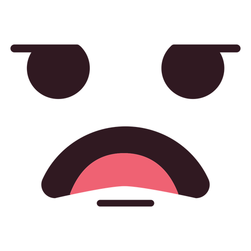 Simple male disappointed emoticon face - Transparent PNG & SVG vector file