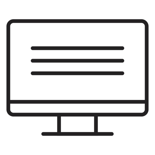 Monitor screen icon - Transparent PNG & SVG vector file