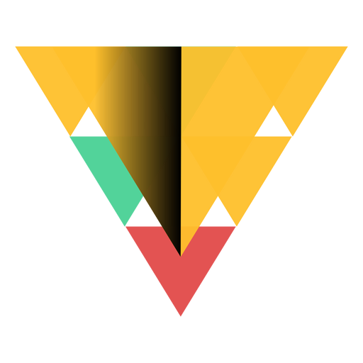 Pyramid triangle geometry apex flat - Transparent PNG & SVG vector file