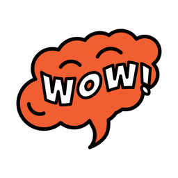 Wow Expression Cartoon Illustration - Vector Download