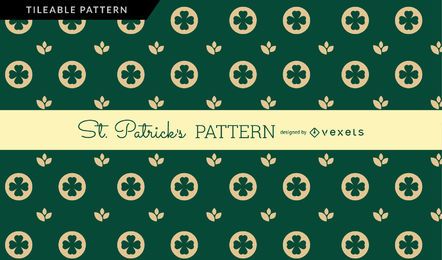 Dark Green St Patrick's Pattern Vector Download
