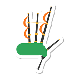 Bagpipes Sticker PNG & SVG Design For T-Shirts