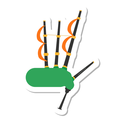 Bagpipes sticker - Transparent PNG & SVG vector file