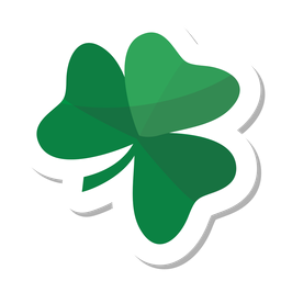 Clover Leaf Sticker PNG & SVG Design For T-Shirts