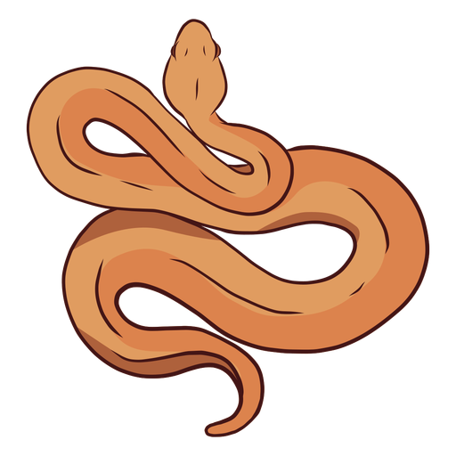 Snake twisting illustration - Transparent PNG & SVG vector file