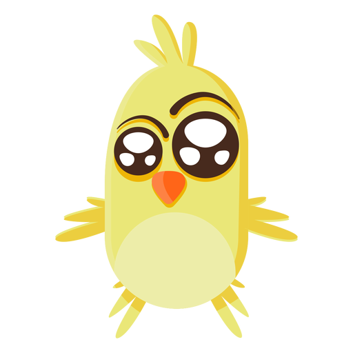 Ilustración de dibujos animados de pollito amarillo - Descargar PNG/SVG ...