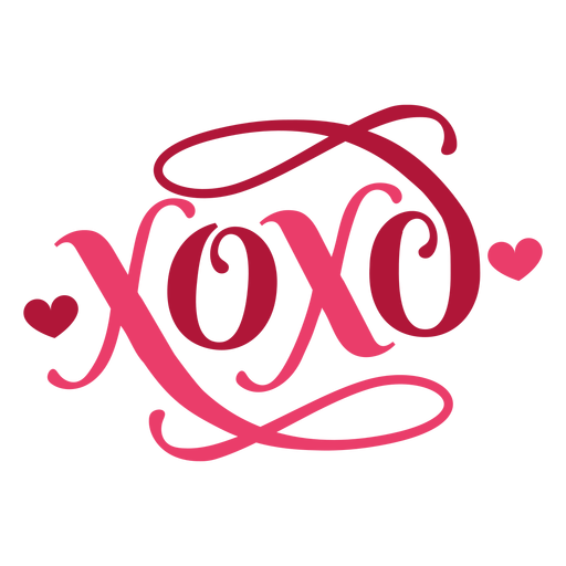 Autocolante Com O Emblema De Coração Xoxo Dos Namorados Baixar Png