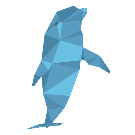 Dolphin low poly - Transparent PNG & SVG vector file