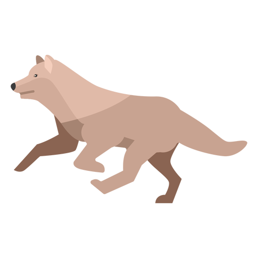 Wolf running flat - Transparent PNG & SVG vector file