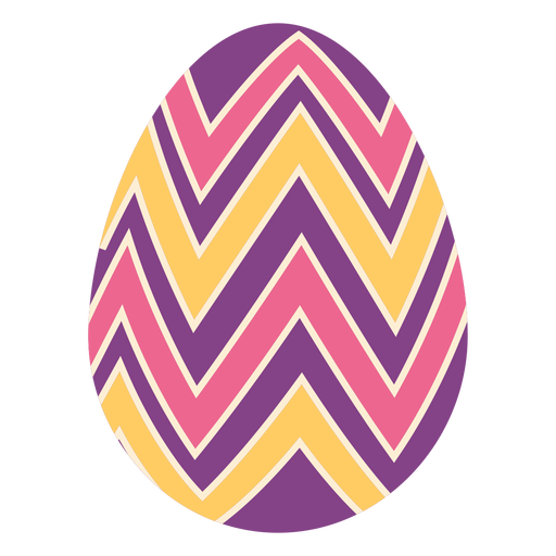 Egg easter painted easter egg easter egg pattern zigzag stripe flat - Transparent PNG & SVG ...