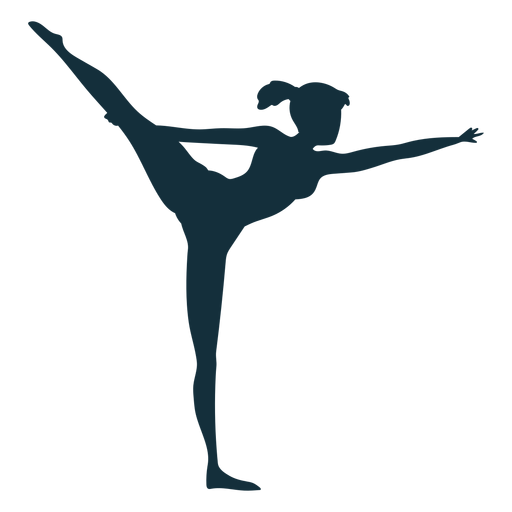 Gymnast flexibility exercise acrobatics silhouette - Transparent PNG ...