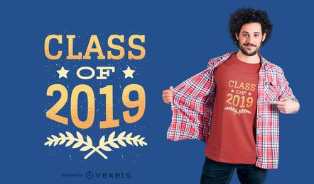 Class Of 2019 T-shirt Design Vector Download