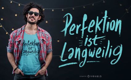 Perfection Is Boring T-shirt Design Vector Download