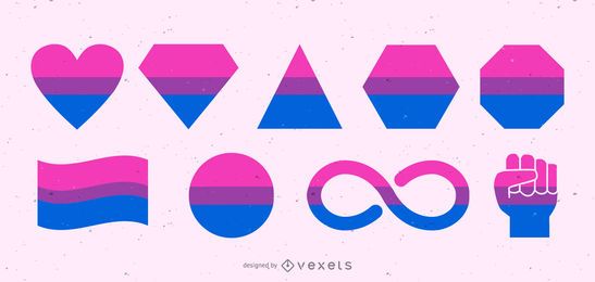 Fading Shapes Collection Vector Download