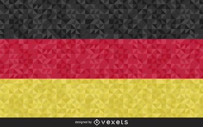 Flag Of Germany Polygonal Design Vector Download