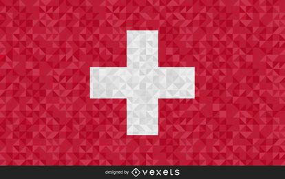 Flag Of Switzerland Polygonal Design Vector Download