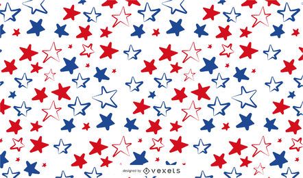 Usa's Stars Pattern Vector Download