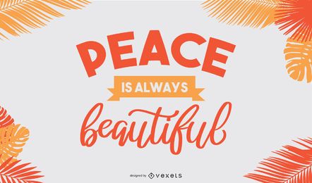 Beautiful Peace Banner Design Vector Download