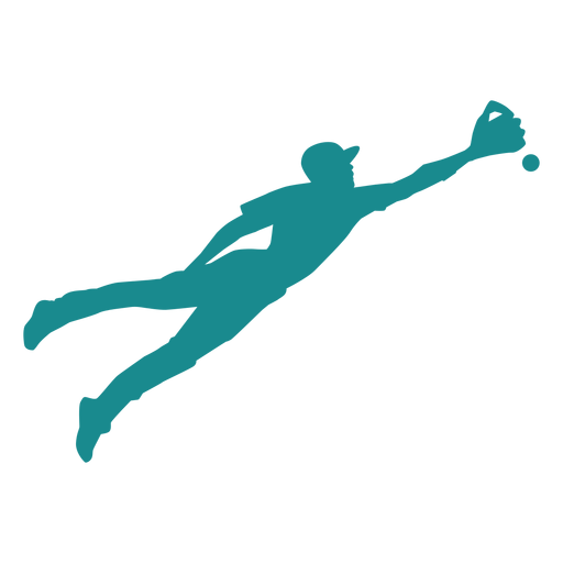 Jugador Jugador De Béisbol Jugador De Pelota Pelota Guante Silueta