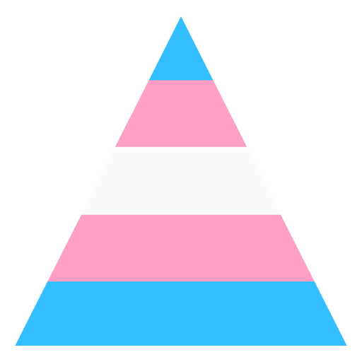 Transgender triangle stripe flat - Transparent PNG & SVG vector file
