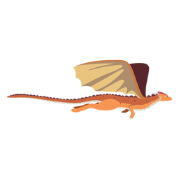Dragon Wing Tail Scales Flying Illustration PNG & SVG Design For T-Shirts
