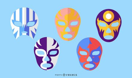 FIGHTERS MASKS ILLUSTRATION Vector Download