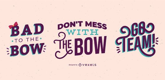 Cheer Lettering Set Vector Download