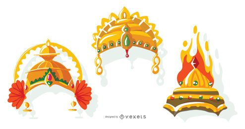 Indian Crown Vector Pack Vector Download