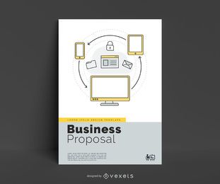 Business Proposal Editable Poster Design Vector Download