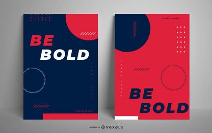 Be Bold Poster Template Vector Download