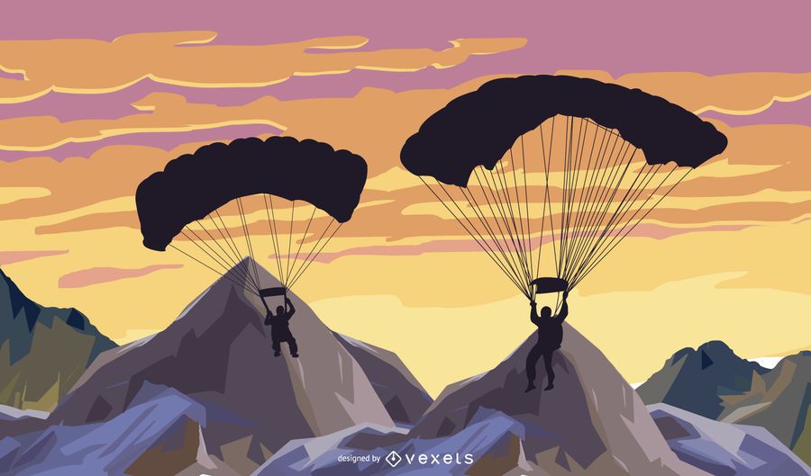 Parapente - Baixar Vector